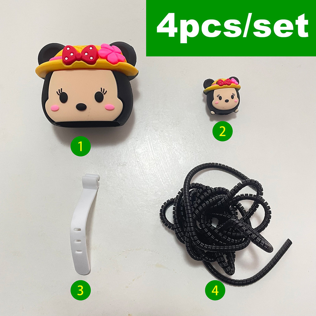 Conjunto 4 Em 1 Protetor De Cabo Para Samsung 25W Proteção Do ...