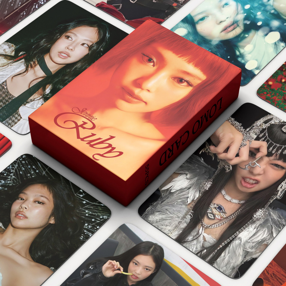 LINXX 55 Peças Blackpink Rubi Jennie LOMO Cartões Fotográficos K-Pop ...