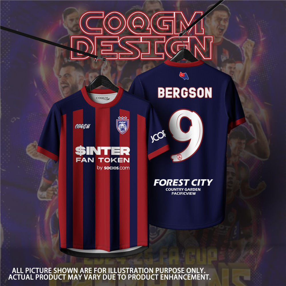 2025 FA CUP Jersey Bergson Football Nome Personalizado Johor Life Para ...
