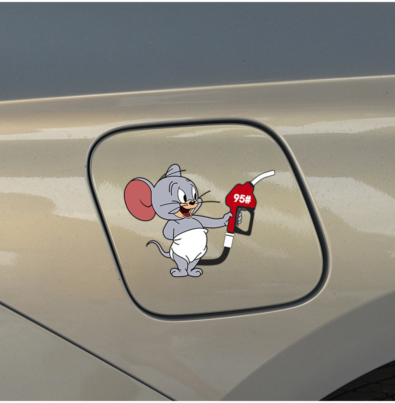 Fun Car Sticker Porta De Carregamento De Carro Tampa Do Tanque De ...