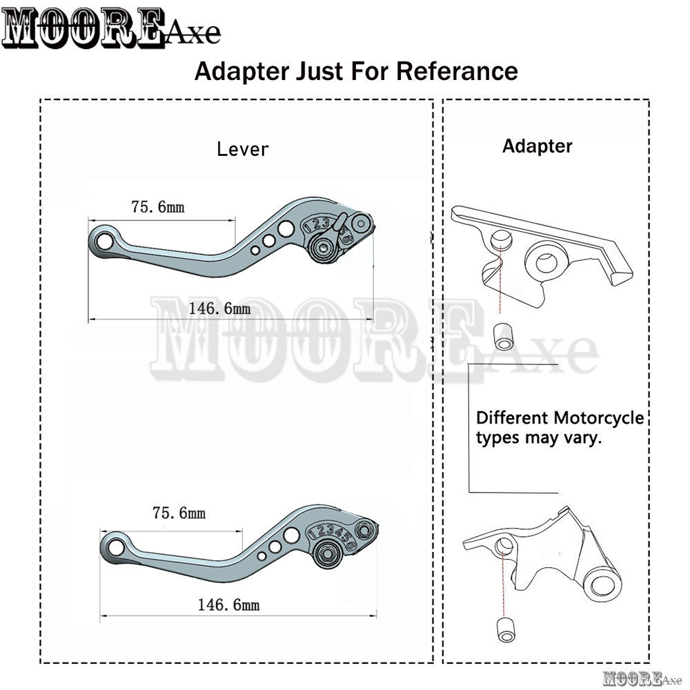 Mooreaxe Para Honda CB500X CB500F CBR500R 2013-2023 2024 Alavanca De Embreagem De Freio ...