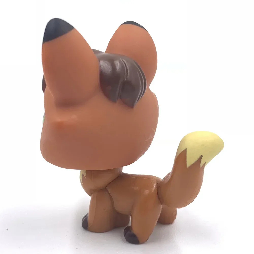 Animal raro Littlest pet shop lps brinquedo #807 Fox marrom com orelhas ...