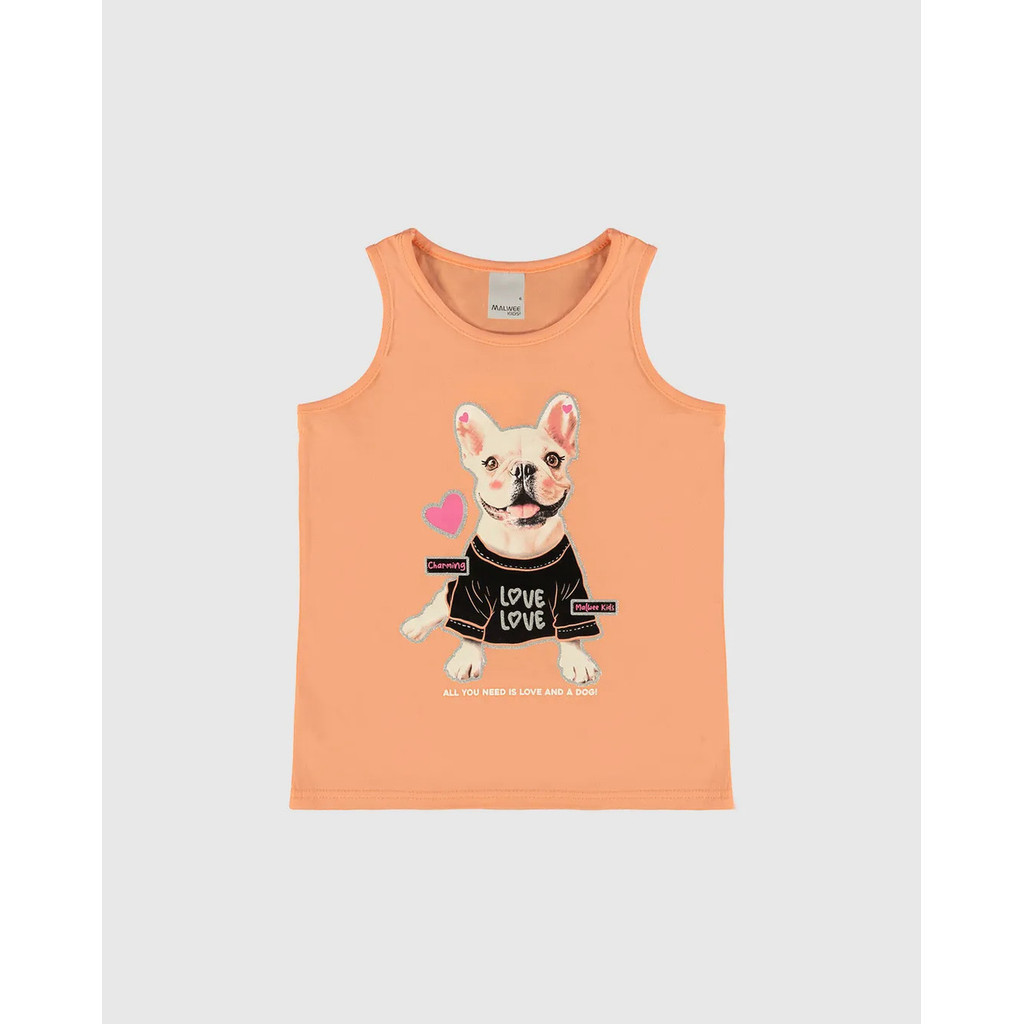 Regata Infantil Menina All You Need Is Love And A Dog Malwee | Shopee ...
