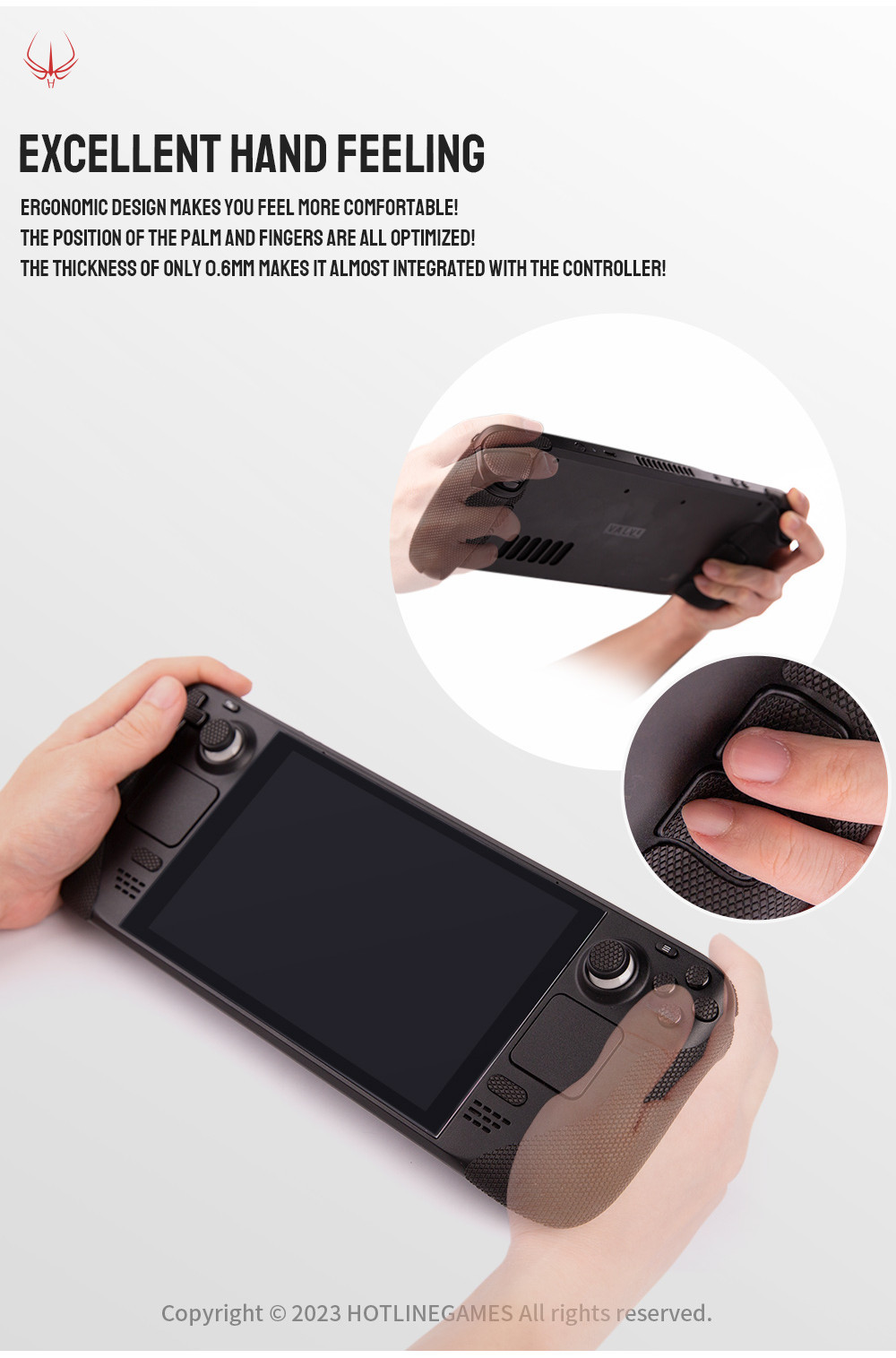 HOTLINE GAMES 2.0 Plus Controller Grip Tape Compatível Com Steam Deck ...