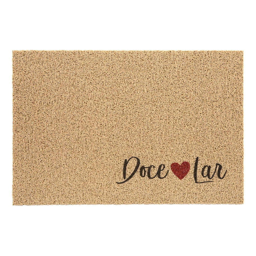 Tapete Capacho Vinil Super Print Doce Lar 40x60cm | Shopee Brasil