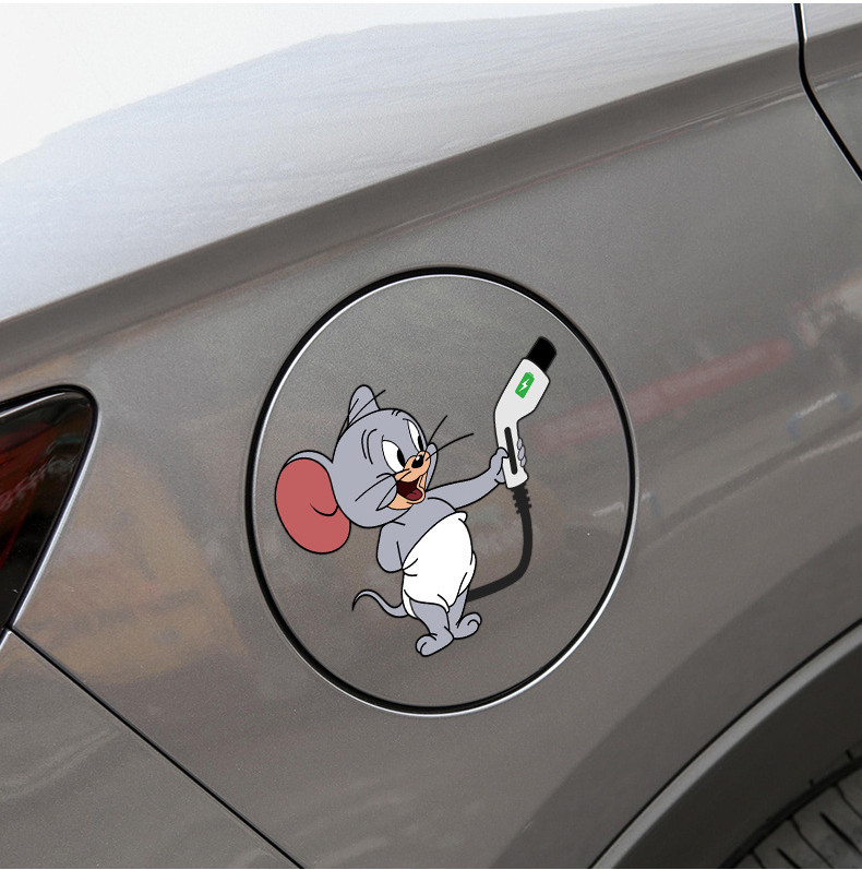 Fun Car Sticker Porta De Carregamento De Carro Tampa Do Tanque De ...