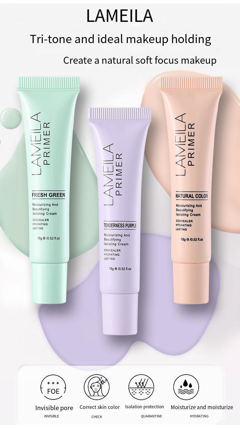Lameila Primer Creme Make Up Base Hidratante Iluminador Clareador ...
