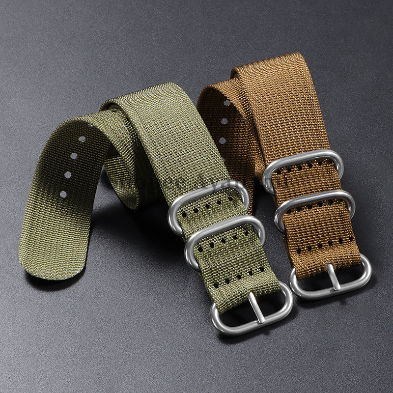 Universal Náilon NATO Pulseira De Relógio 18mm 20mm 22mm 24mm Uma Peça ...