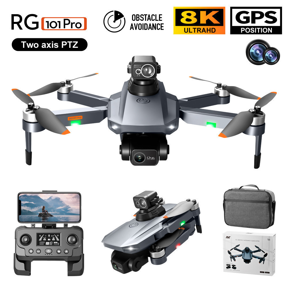 Drone Controle Profissional 3000metros 8K Câmera Mecânica De Dois Eixos ...