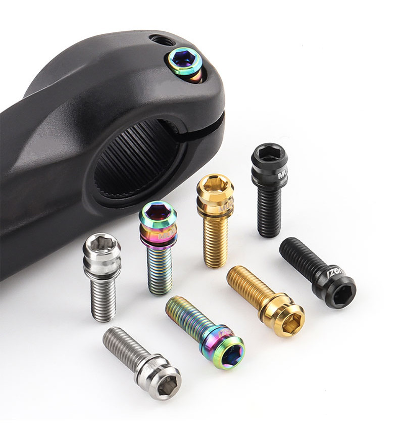 MUQZI 2/4/6PCS Titânio M6x17 M6x19 Parafusos De Freio A Disco Com ...