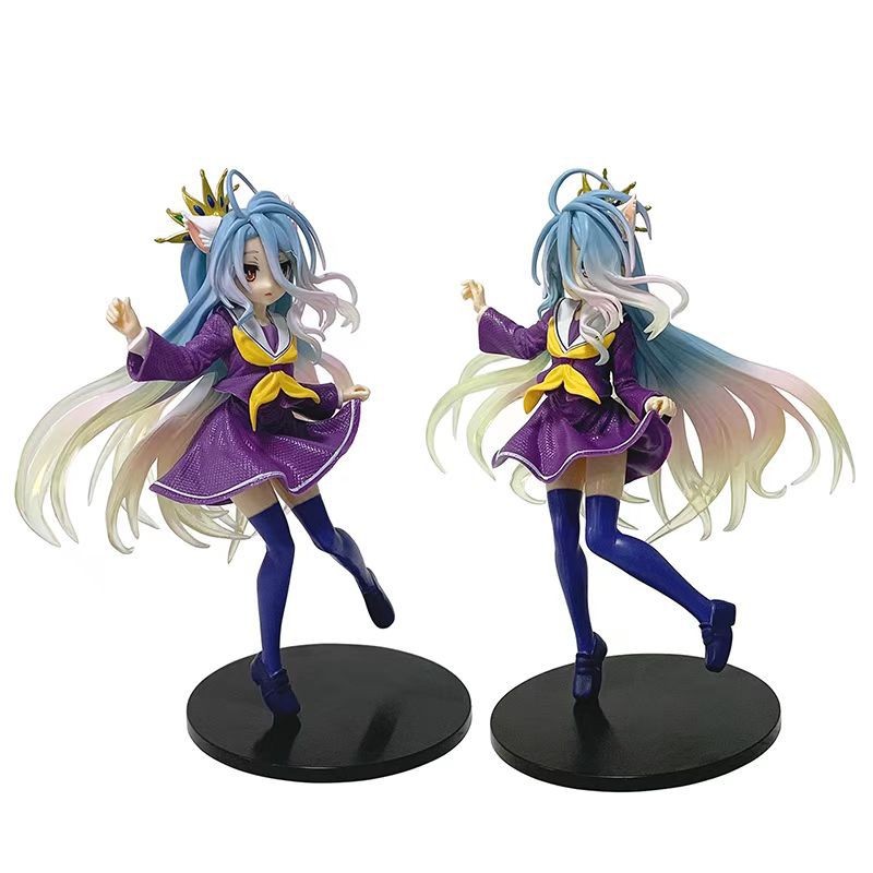 Anime NO GAME LIFE Shiro Uniforme Figura Brinquedo Modelo | Shopee Brasil