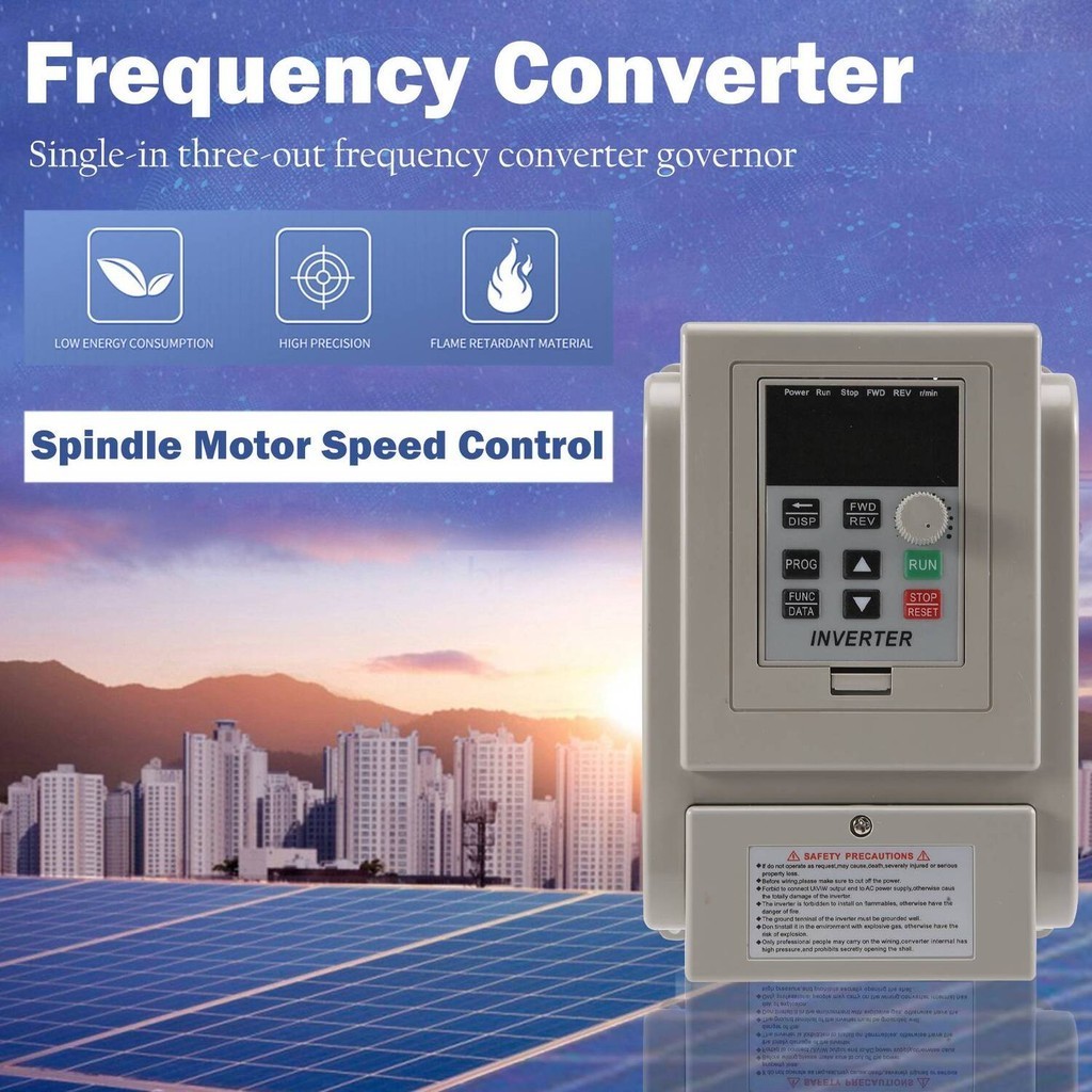 Inversor De Unidade De Frequência Variável CNC VFD VSD De 2.2KW 3HP 220V Monofásico A 3 Fases ...