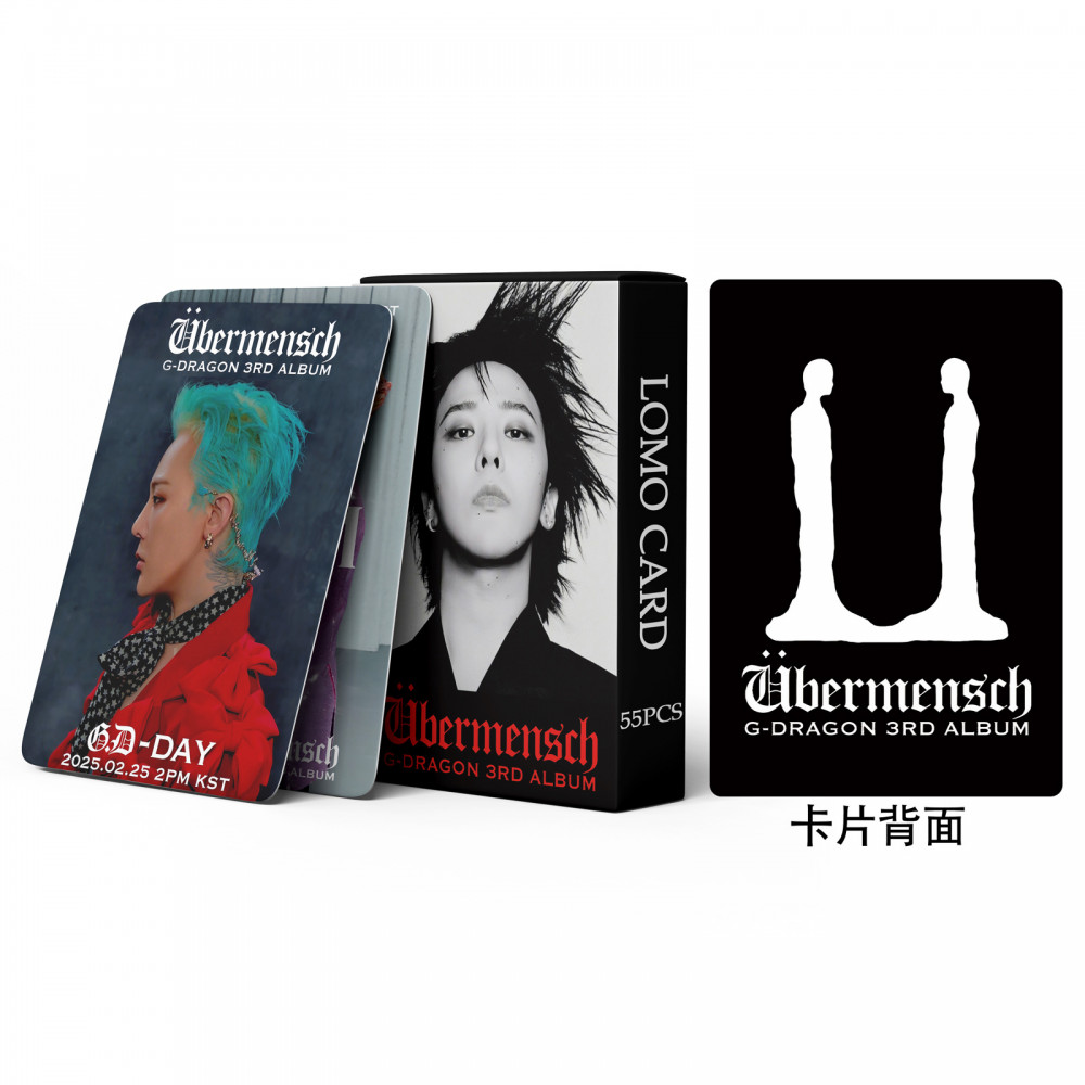 LINXX 55 Pcs BIGBANG G-Dragon Ubermensch Álbum LOMO Cartões Kpop Merch ...