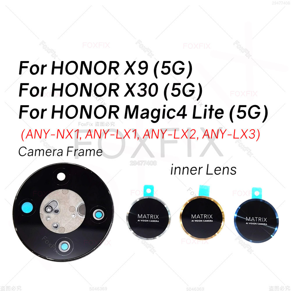 Lente Traseira Da Câmera Para Honor X9 5G Magic4 Lite X30 5G Tampa De ...