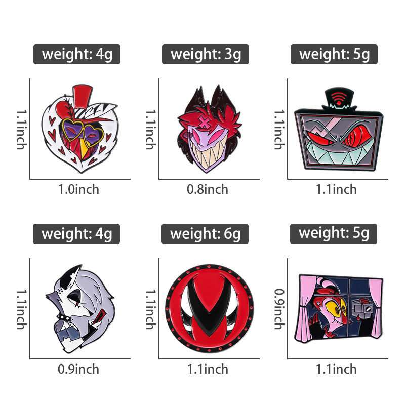 Conjunto De Broches De Personagens De Anime De Desenho Animado , 2 A 7 ...