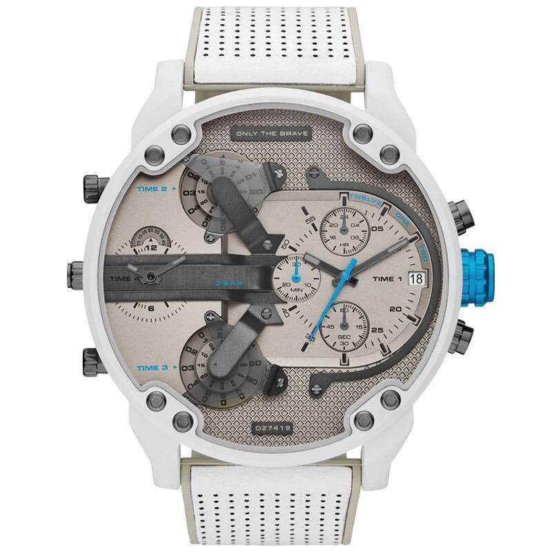 DZ Big Red Watch 7370 Europeu Americano Big Dial Homens Casual Liga ...