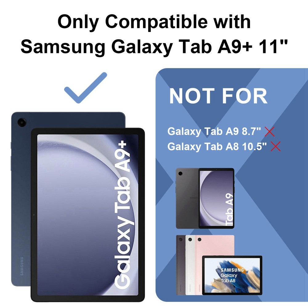 Para Samsung Galaxy Tab A9 + 11 Polegada Caso SM-X210/X215/X216B Tablet Capa De Silicone + PC 5G ...