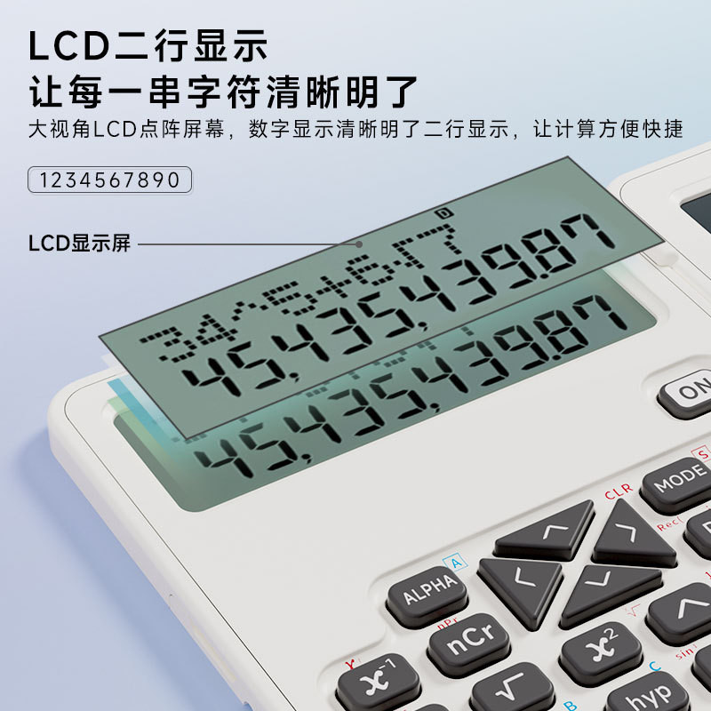 Função calculadora placa de escrita estudante universitário ...