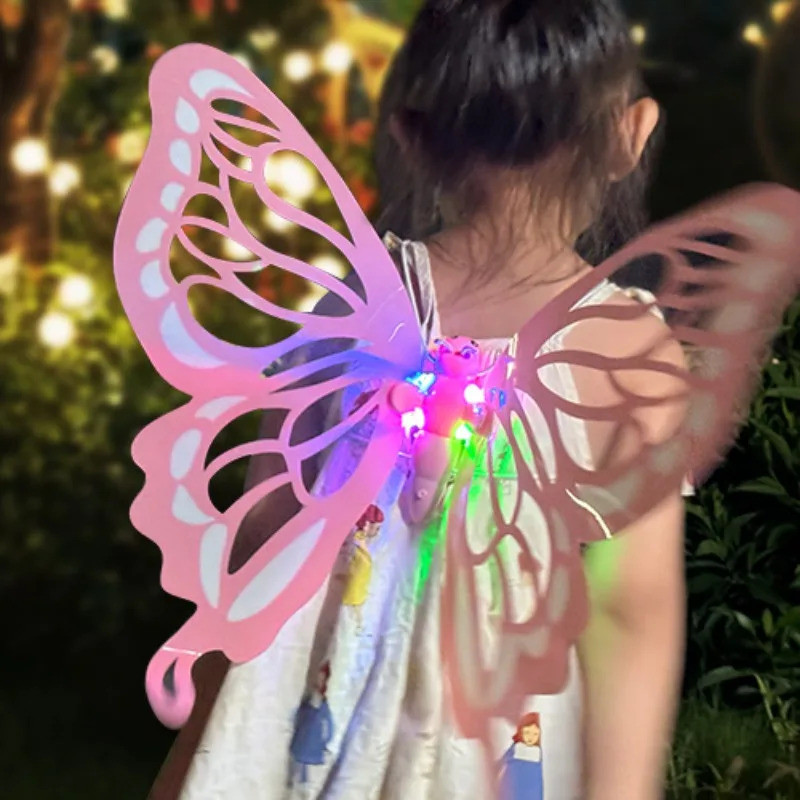 Asas De Borboleta Elétrica Movendo Asa De Elfo Com Luz Fadas Para ...