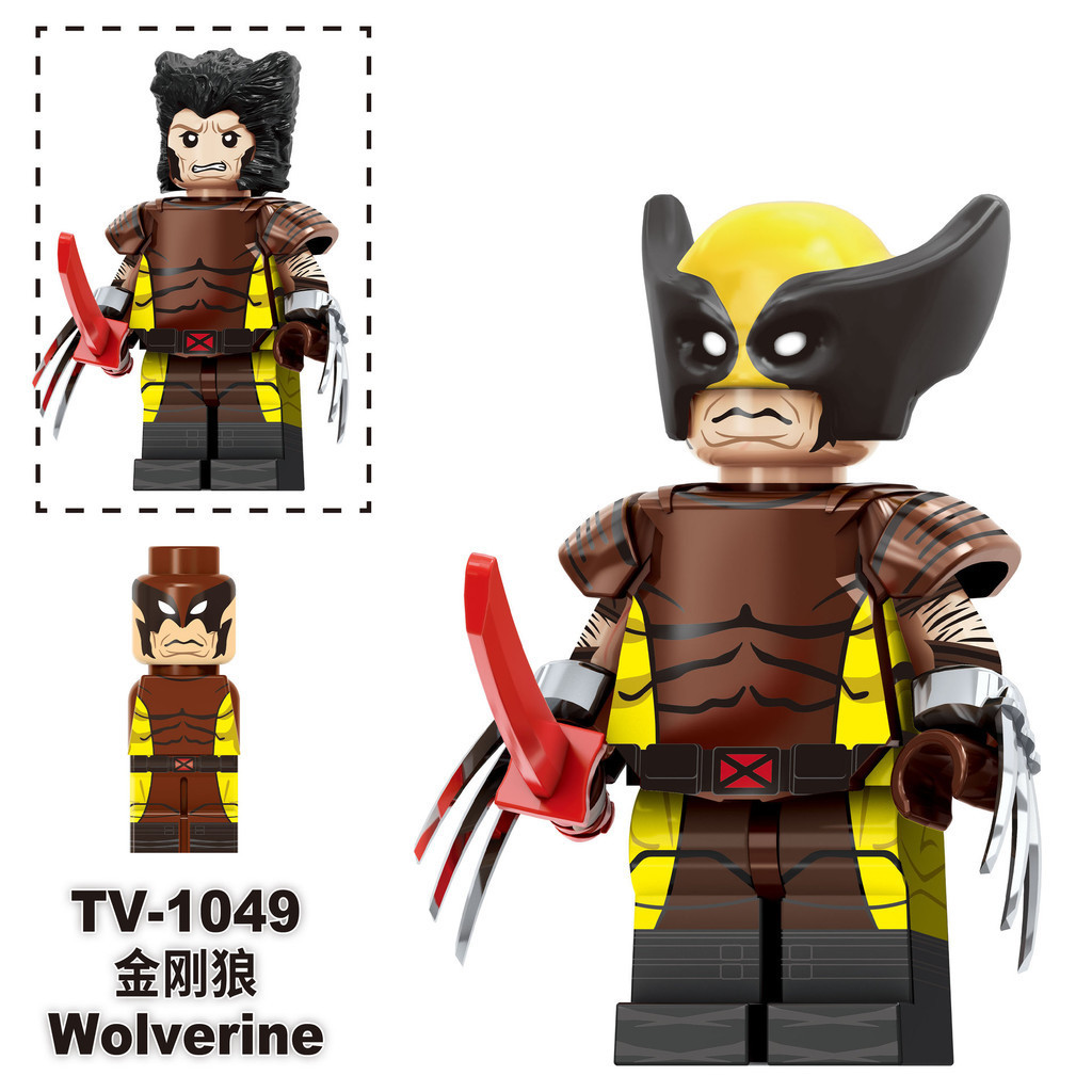 Lego Deadpool & Wolverine Minifigure Building Block Brinquedos ...