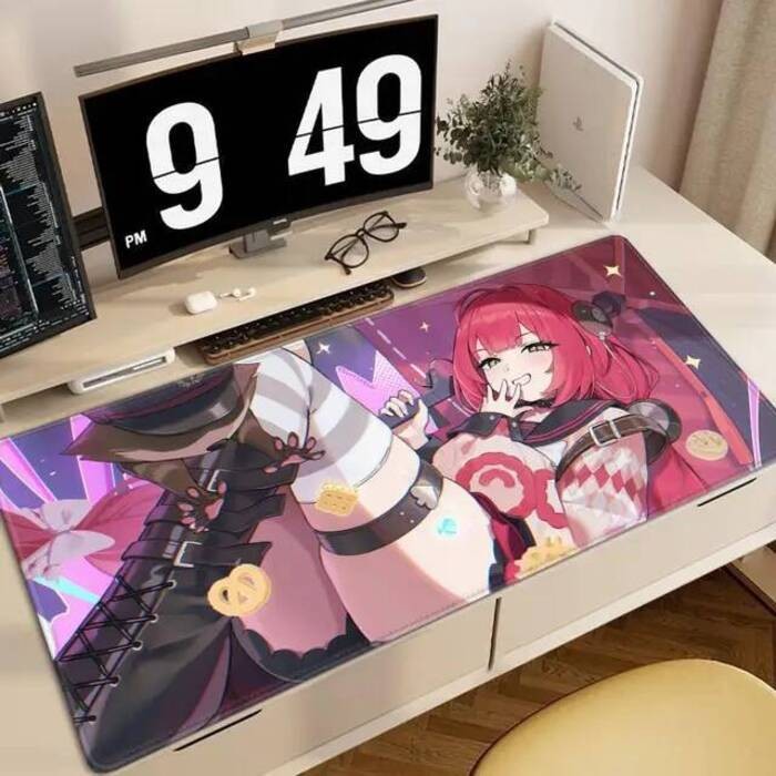 ZZZ Anime Meninas Mouse Pad Ukinami Yuzuha Grande Teclado ...