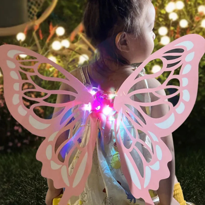 Asas De Borboleta Elétrica Movendo Asa De Elfo Com Luz Fadas Para ...