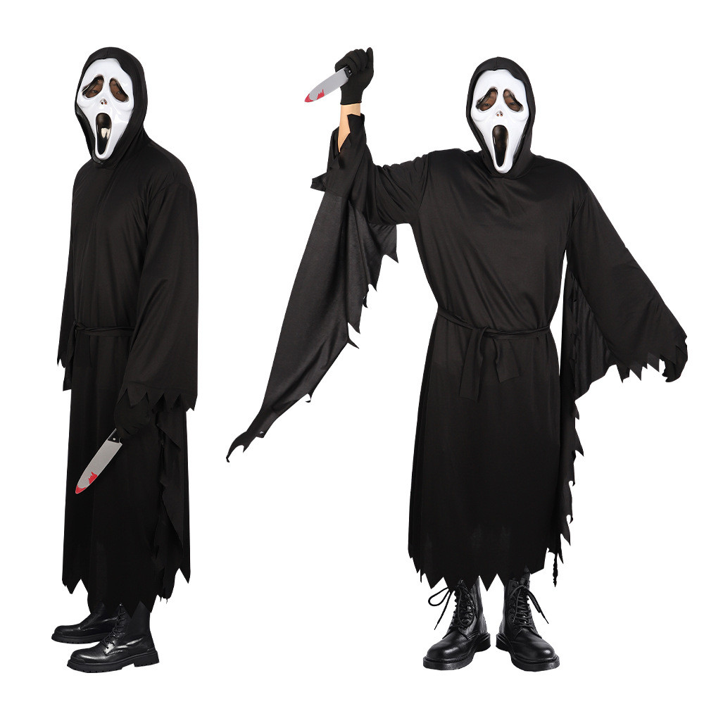 Fantasia De Cosplay Ghostface Scream Com Máscara E Brinquedo Para ...