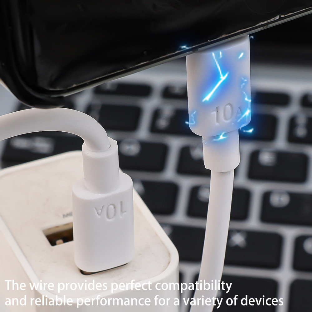 Universal 120W 10A Carregador Rápido PD Dual USB C To Type Cabo De Carregamento Fio De ...