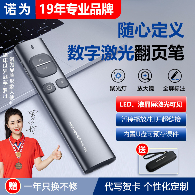 Page Turner N96s Tela LED Multifuncional Ponteiro Laser Digital Sem Fio para Professores Seewo ...