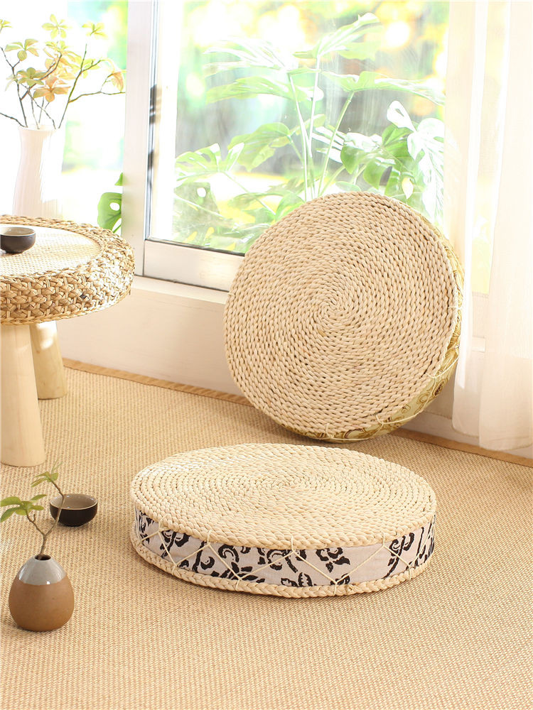 Almofada Futon De Palha , Esponja Espessada , Estilo Japonês , Tatami ...