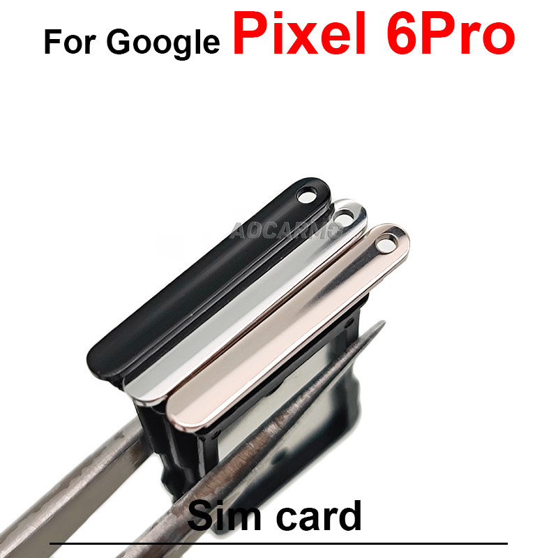 Original Para Google Pixel 6A 6 6 Pro Sim Card Slot Bandeja De Reparo ...