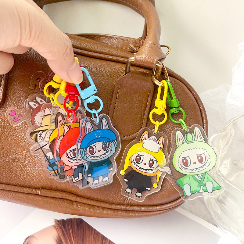 Chaveiro Acrílico Labubu-Boneca Anime Sheep-Para Bolsa , Celular ...