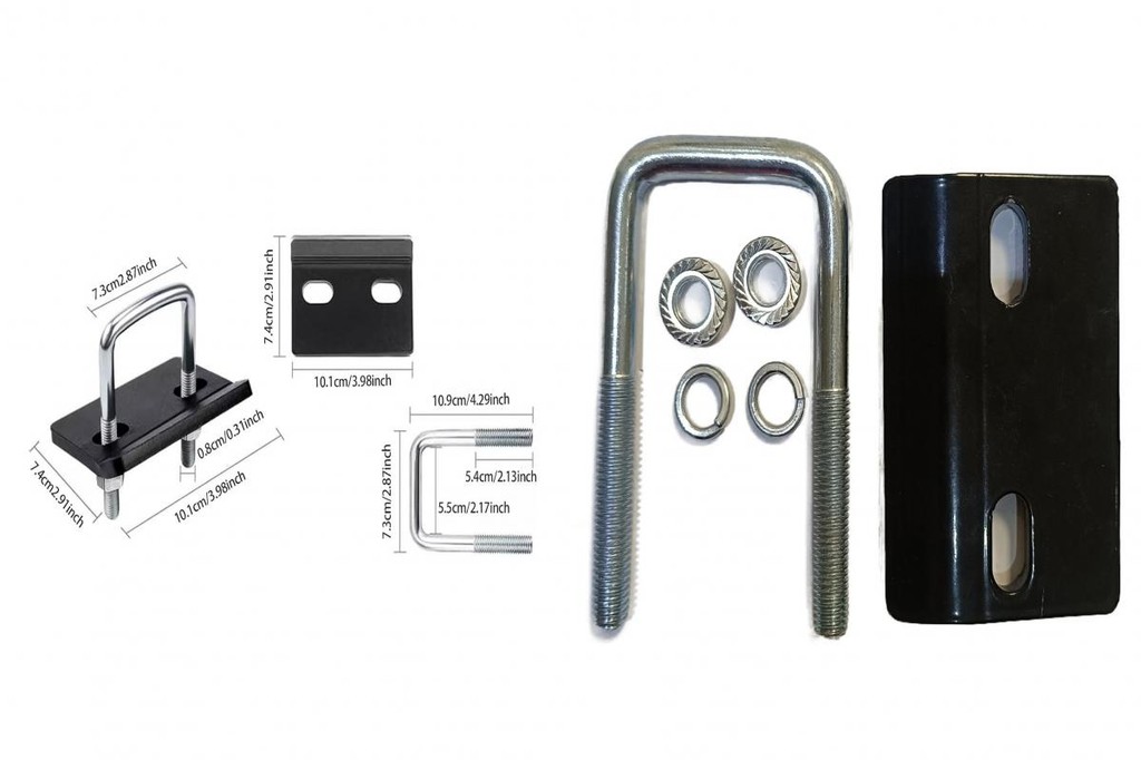 Anti Rattle Hitch Clamp Trailer Hook Receiver Stabilizer Premium for ...