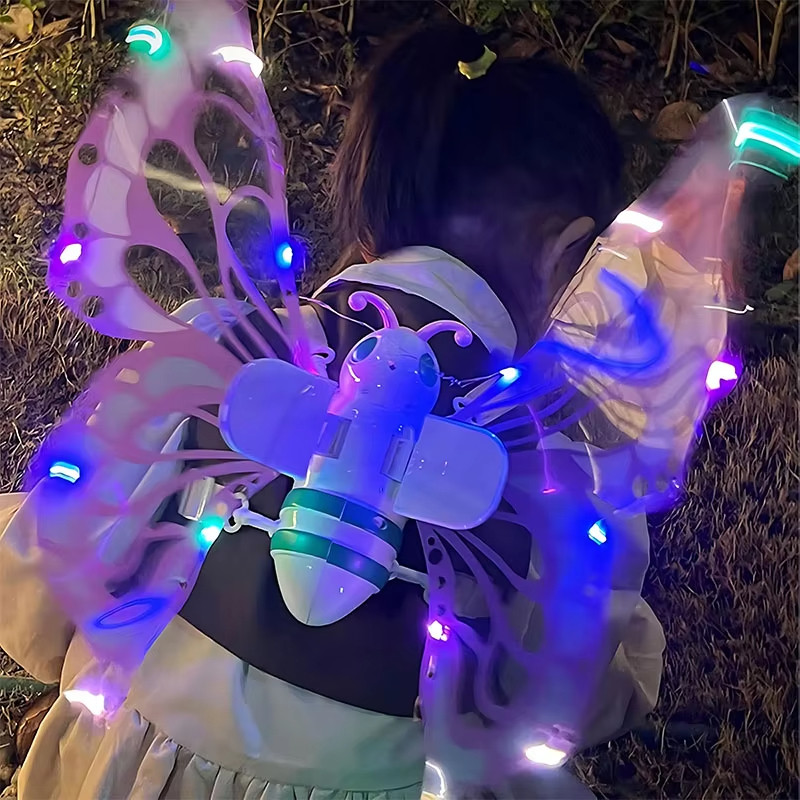 Asas De Borboleta Elétrica Movendo Asa De Elfo Com Luz Fadas Para ...