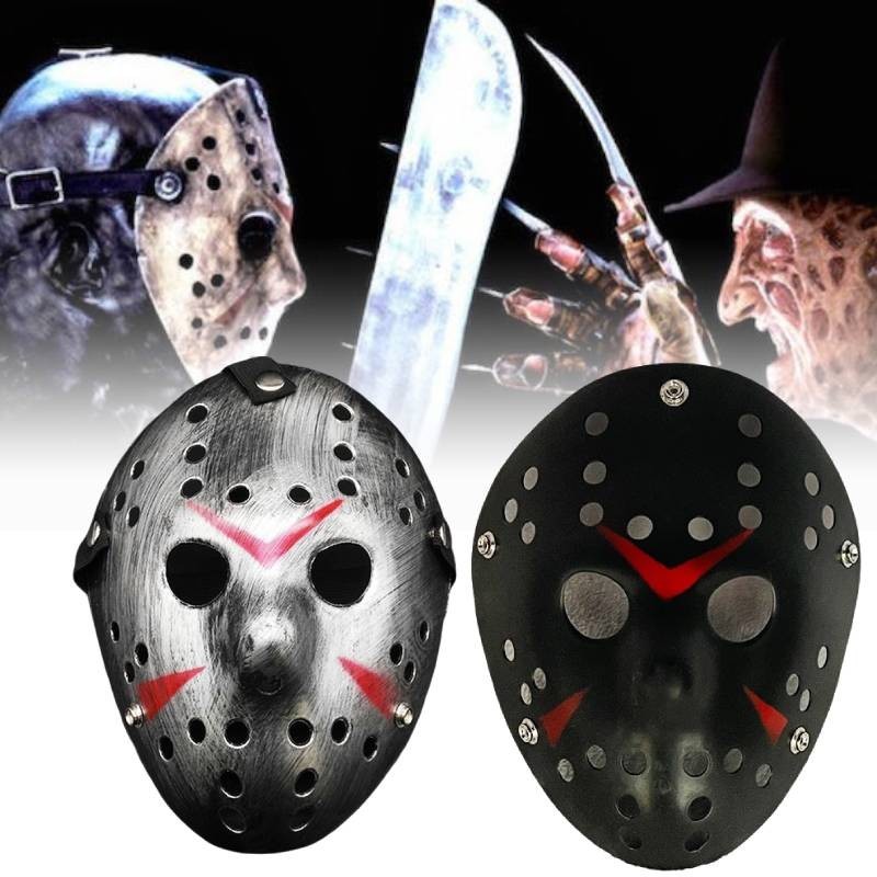 Máscara Assustadora Jason Em Branco Para Cosplay De Terror De Halloween ...