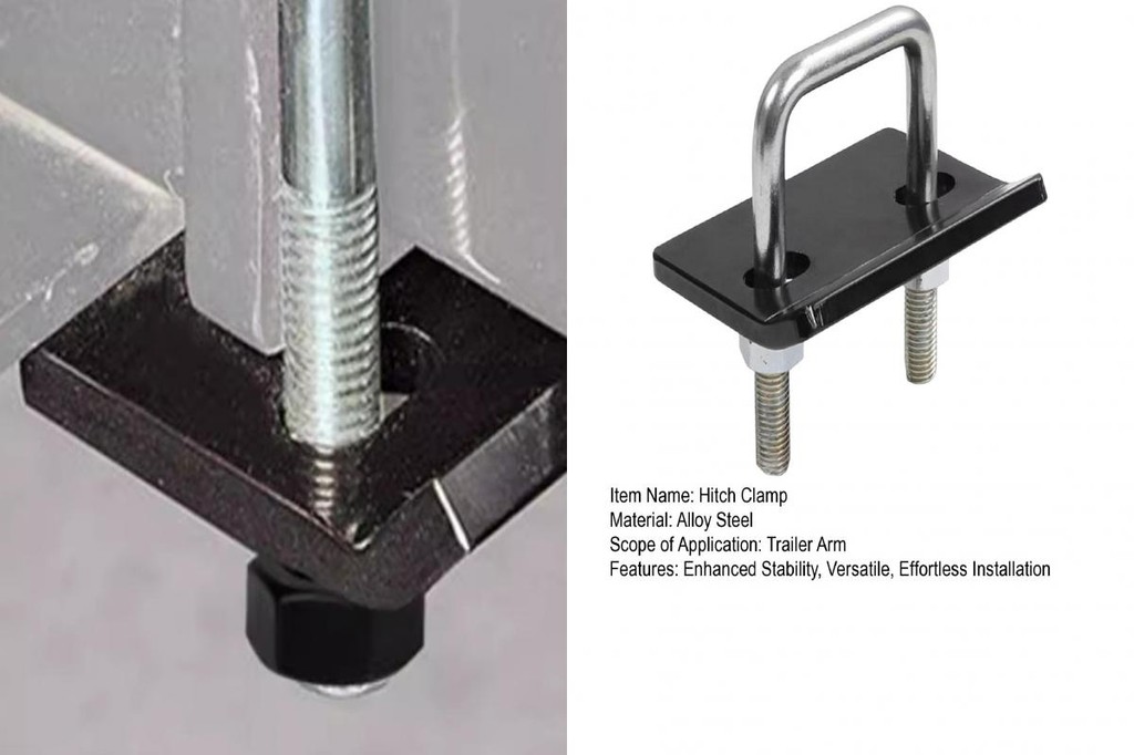 Anti Rattle Hitch Clamp Trailer Hook Receiver Stabilizer Premium for Bike Racks Cargo Heavy Duty ...
