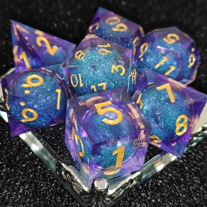 Conjunto de dados de grupo de corrida COC Resina Glitter Cthulhu ...
