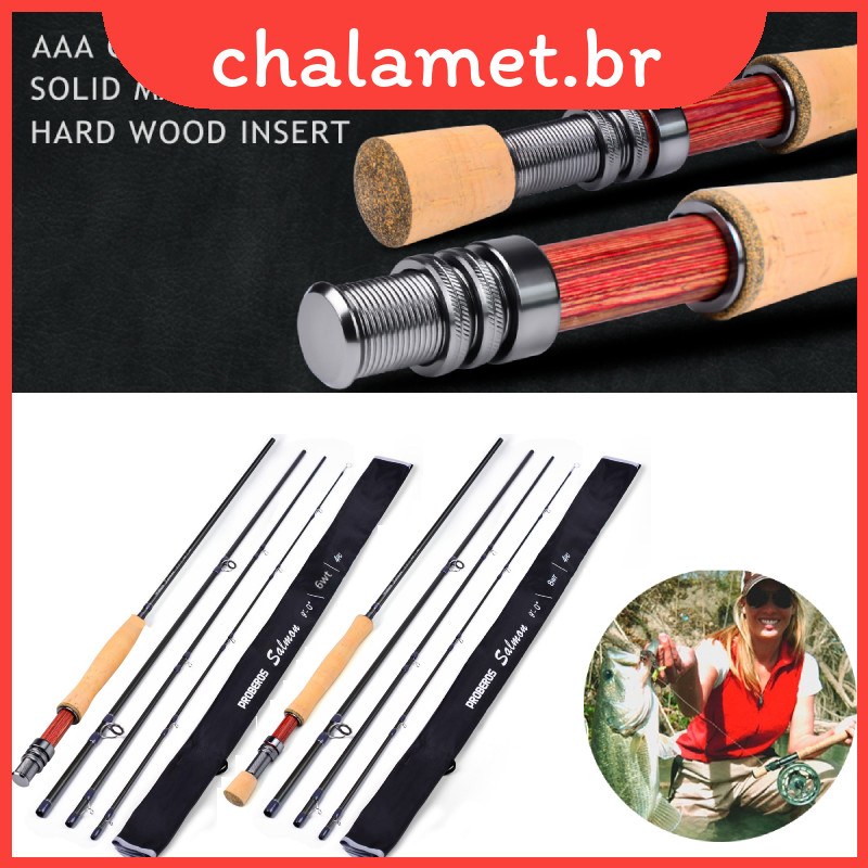 Vara De Pesca Proberos Stream Fly Rod 9ft 2.7m Em Fibra De Carbono 6wt ...