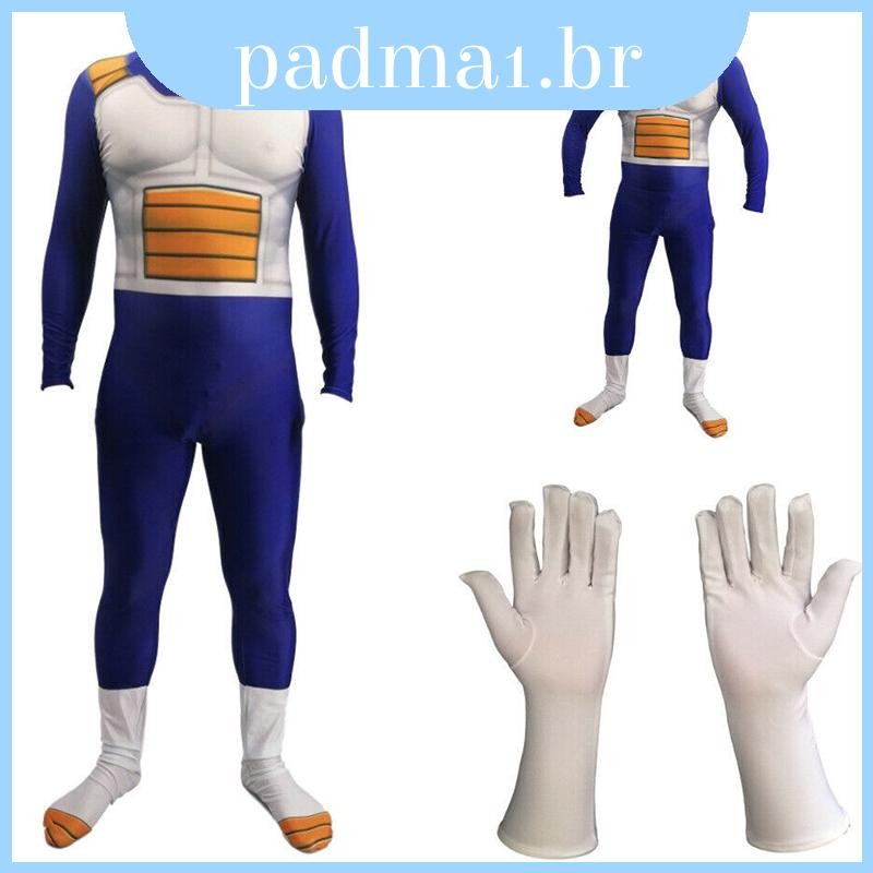 Dragon Stylish Anime Ball Z Vegeta Jumpsuit Cosplay Fantasia Para Todas ...