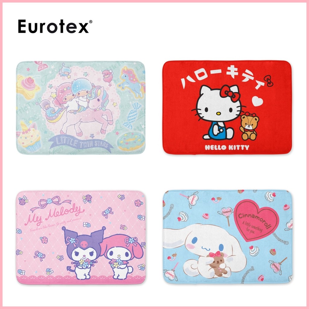Tapete De Banho De Espuma Viscoelástica Sanrio , Hello Kitty , Little Twin Stars , Cinnamoroll ...