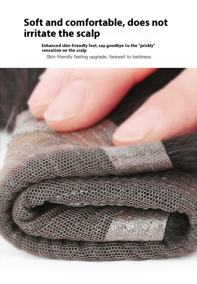 100 % Cabelo Humano Peruca Masculina Moda E Estilo Bonito Pedaço De ...
