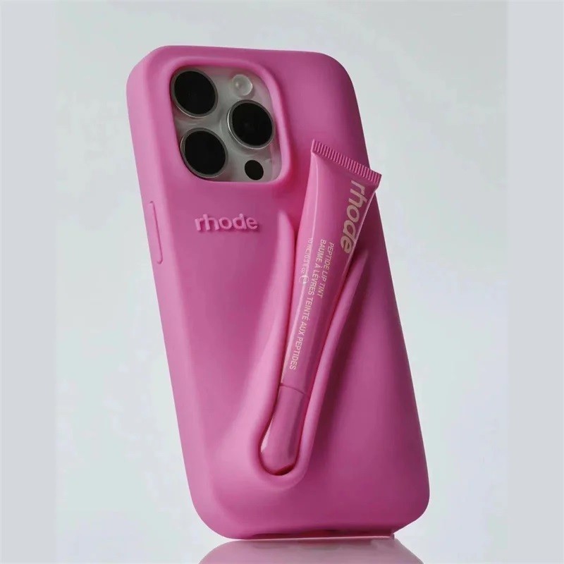 (Com Logotipo) Batom De rhode Lipstick Capa De Silicone Macia Para ...