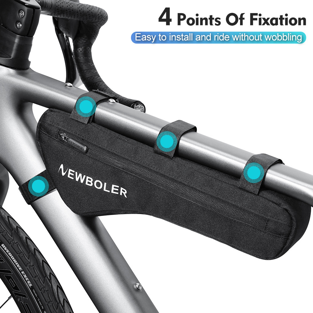 NEWBOLER Bolsa Triangular Para Bicicleta , À Prova D'água , 1.5L , Quadro De Estrada , Tubo ...