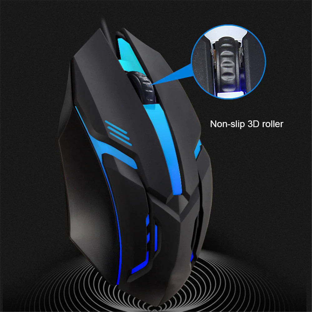 Mouse USB com Fio para E-Sports Mouse de Jogo LED Colorido 5000 DPI ...