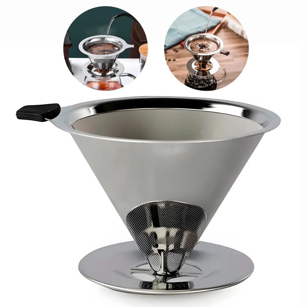 Filtro De Café Inox - Coador de Café Sem Uso De Papel 103 | Shopee Brasil