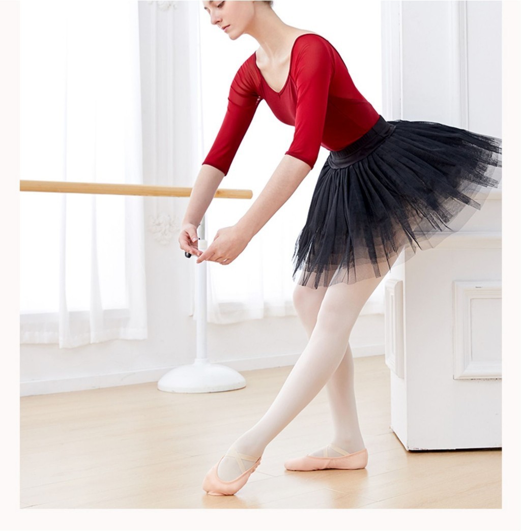 Collant De Balé Adulto Para Mulheres Malha Meninas Algodão Elastano Dança Wear Preto Ginástica ...