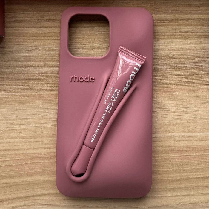 Rhode Brilho Labial Batom Bálsamo Maquiagem Caso Capa De Silicone Macio ...