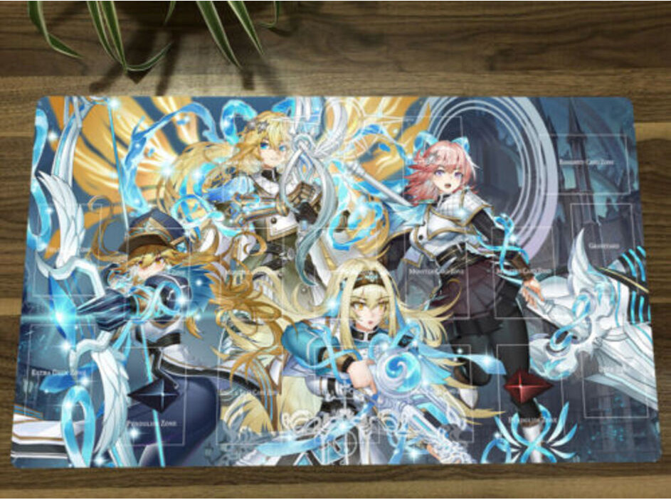 YuGiOh Exosister Girls Duel Playmat TCG CCG Tapete De Jogo De Cartas ...