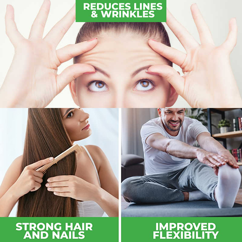 Cápsulas De Colágeno Tipo I , II , III Complexo 1000 mg Com Vitamina C ...