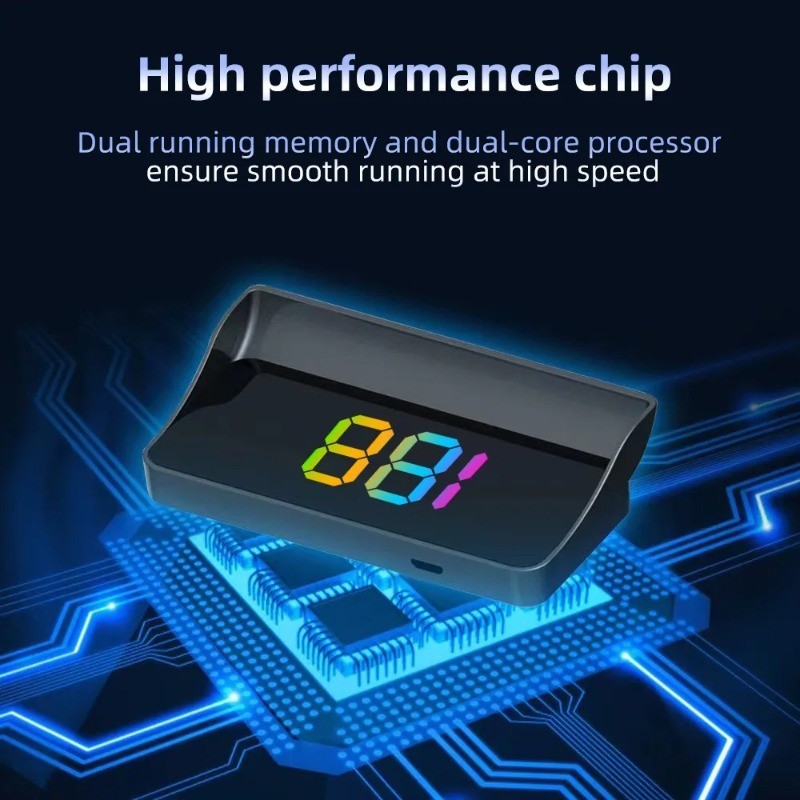 Head up Display Para Carros GPS HUD Velocímetro Digital Todos Os KMH Pára-Brisa Projetor ...